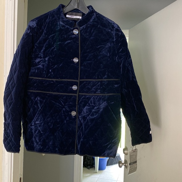 Jane Post | Jackets & Coats | Salenwt Jane Post Navy Blue Quilted ...